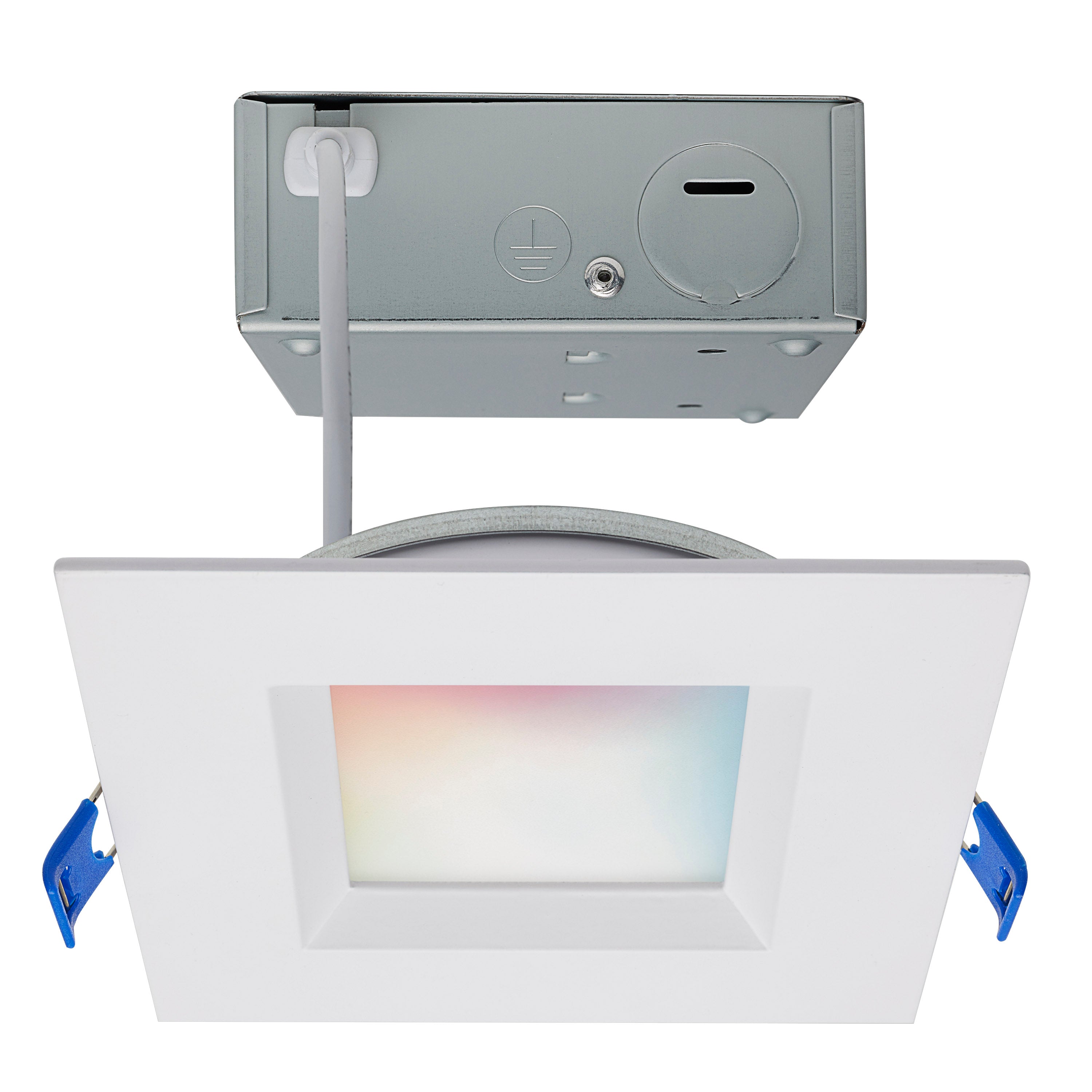 LED Smart Slimfit Downlight - 4" Square Smooth Baffle